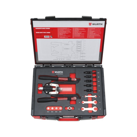 Coffret de pince pour inserts filetés/rivets aveugles Kombi Sysko | WURTH