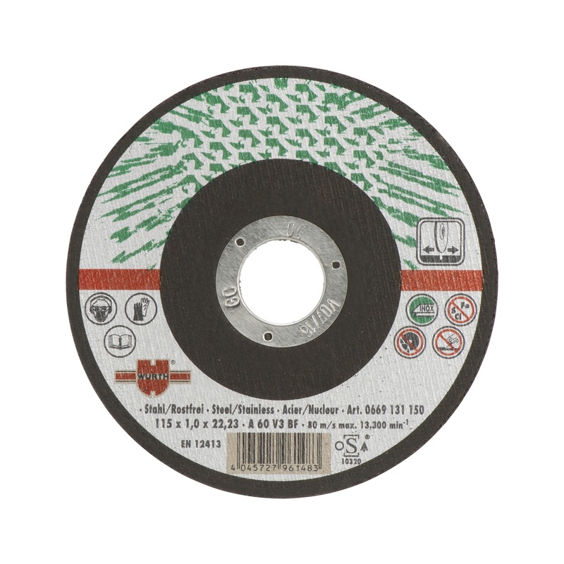 Dischi da taglio per acciaio inox in vendita online - Würth Italia