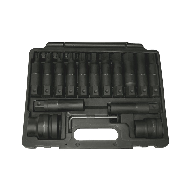 Buy Impact socket bit set 16 pcs online | WÜRTH