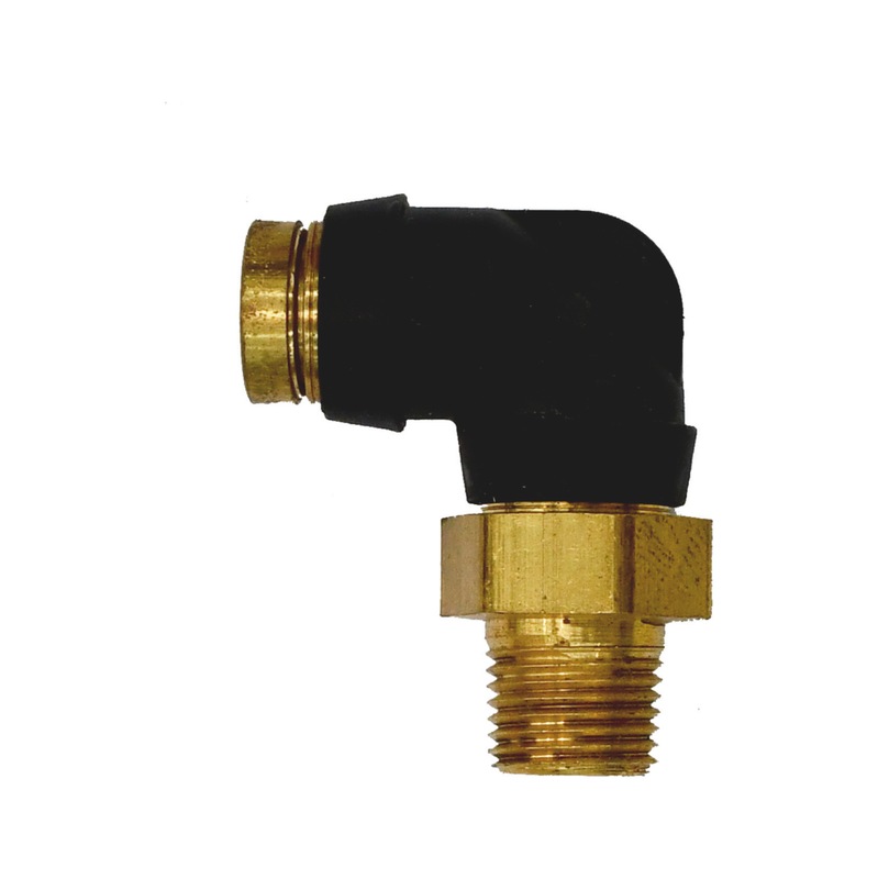 Buy Push-in DOT connector 90° w. NPT male thread online
