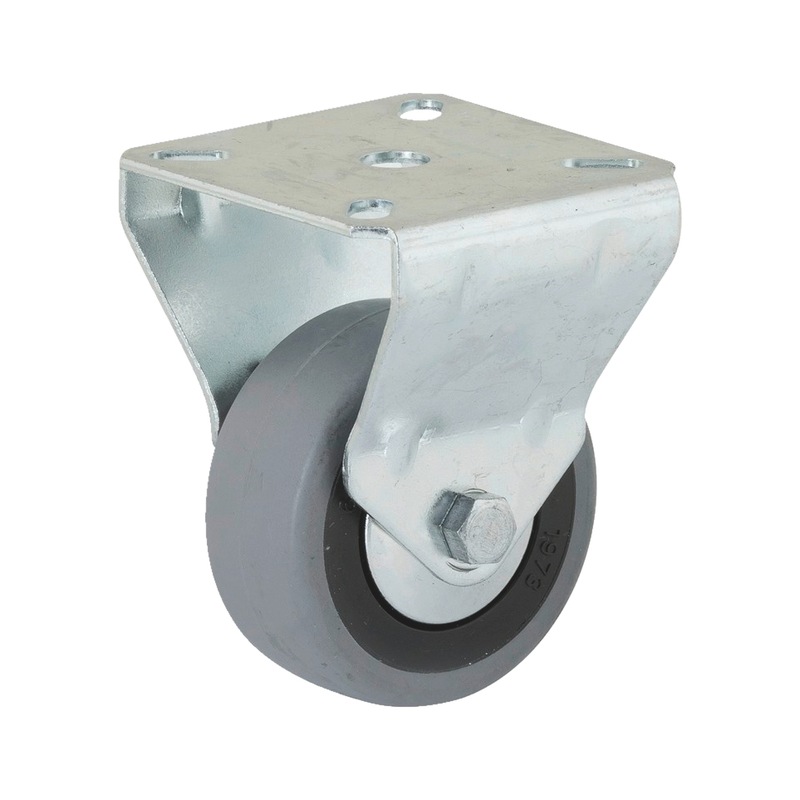 Roue de machine fixe avec plaque fixe pour Professionnels | WURTH