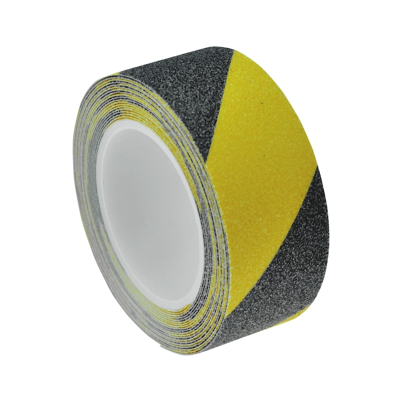 Hazard warning adhesive tape self-adh. non-slip