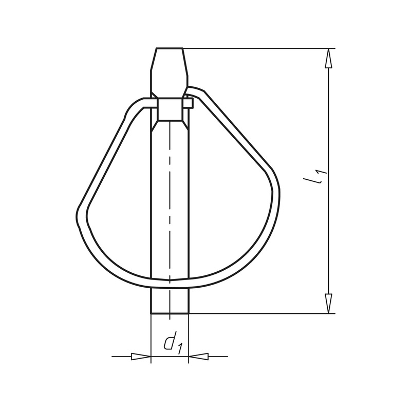 Goupille clips double sécurité acier bichromaté pour Professionnels | WURTH