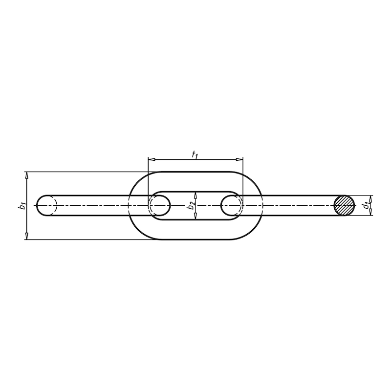 DIN 5685 Stahl feuerverzinkt langgliedrig online kaufen | WÜRTH