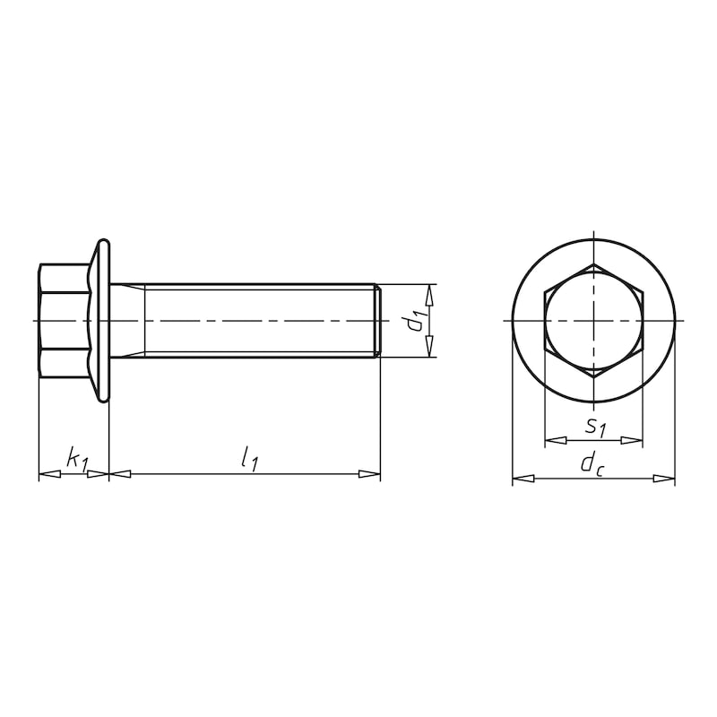 Buy DIN 6921 steel 8.8, zinc flake, Geomet 500 online