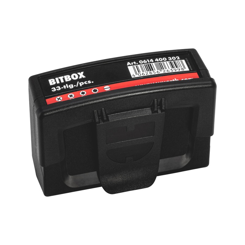 Bitbox C 6,3 (1/4) mit Bithalter-Set 2, 33-teilig online kaufen | WÜRTH