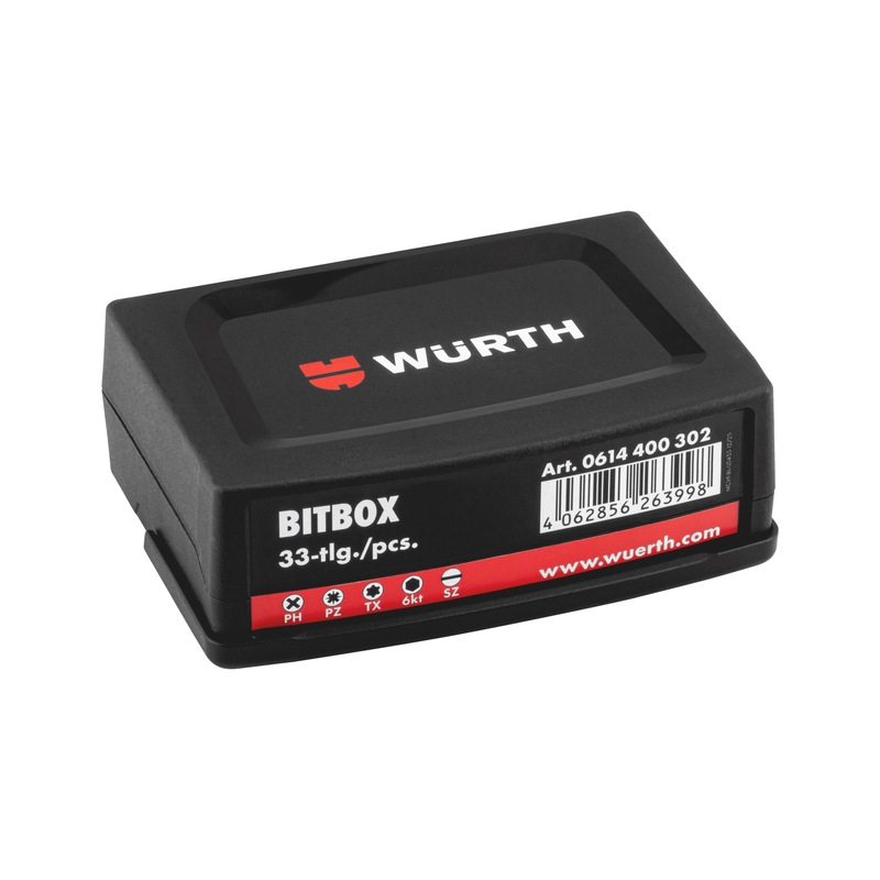 Bitbox C 6,3 (1/4) mit Bithalter-Set 2, 33-teilig online kaufen | WÜRTH