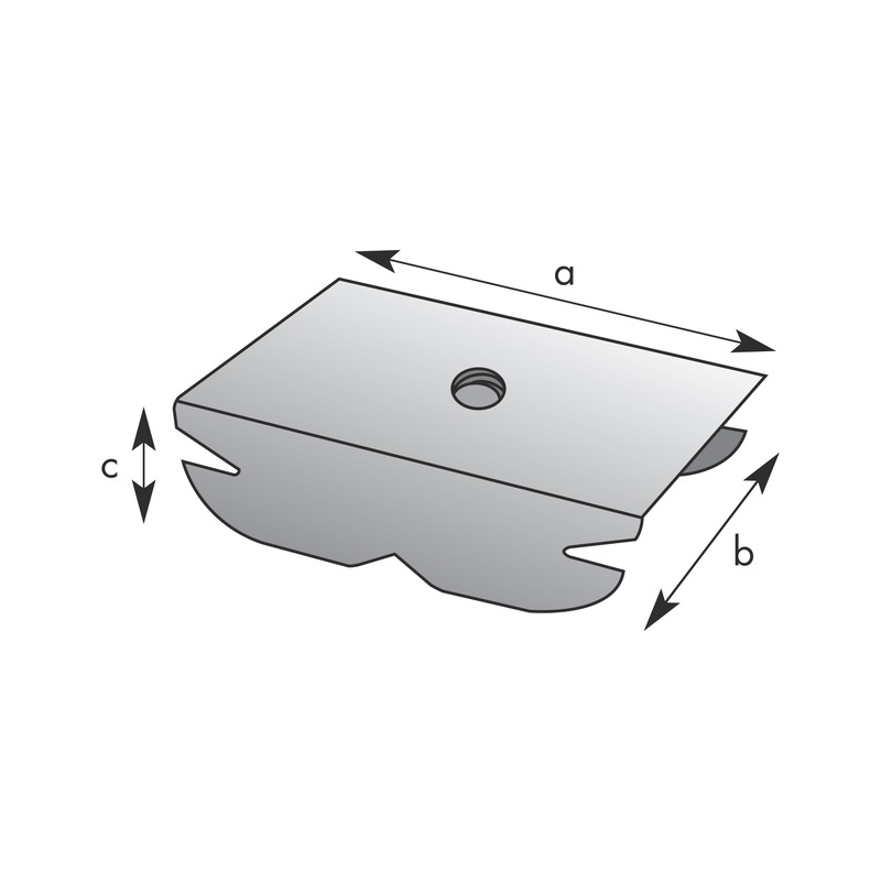 Cavalier pivot avec filetage M6 pour fourrure F45/47 | WURTH