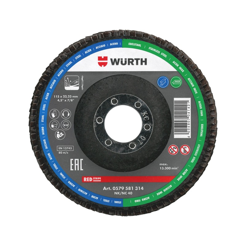 Buy Lamella flap disc corundum HD REDSTRIPE online