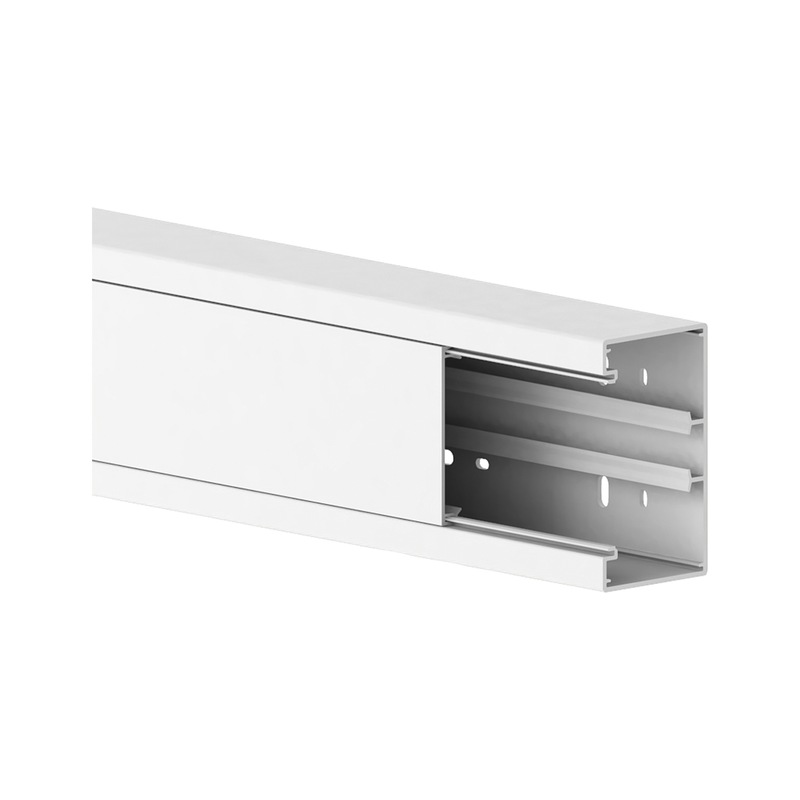 Conduit parapet BR 80 avec cache et rails DIN 35 mm | WURTH