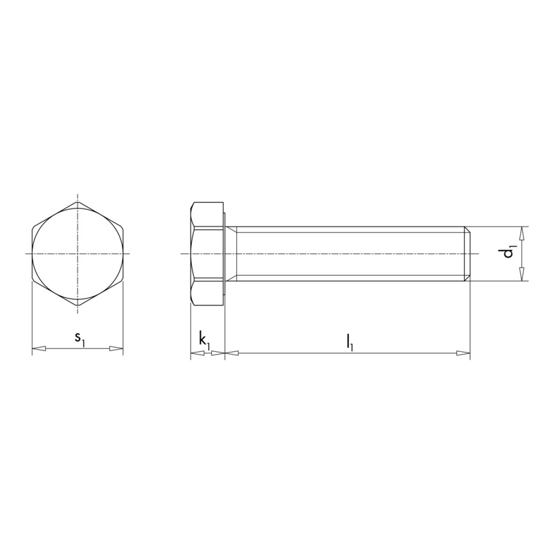 DIN 933 Sechskantschraube Stahl verzinkt | WÜRTH