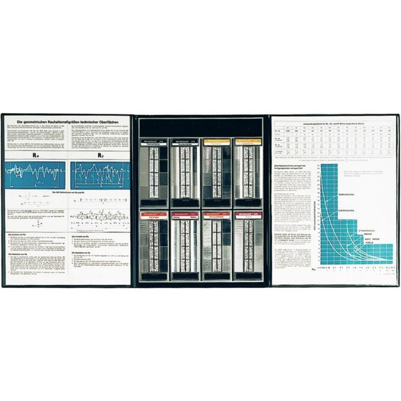 Reference table with surface-roughness reference samples