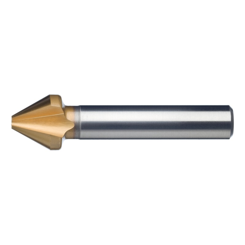 ORION Fraise conique 60° HSS-TIN, à 3 arêtes de coupe