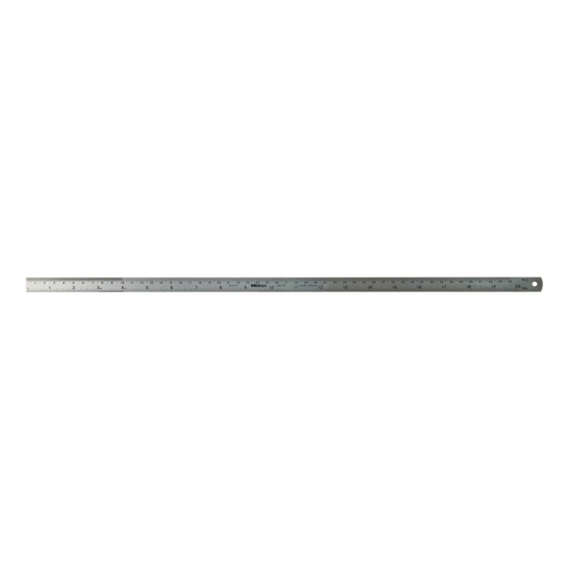 MITUTOYO steel ruler limited flexibility 40 in measuring range 0–1000