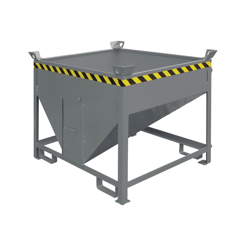 EICHINGER silo container with outlet gate 500 litres anthracite grey