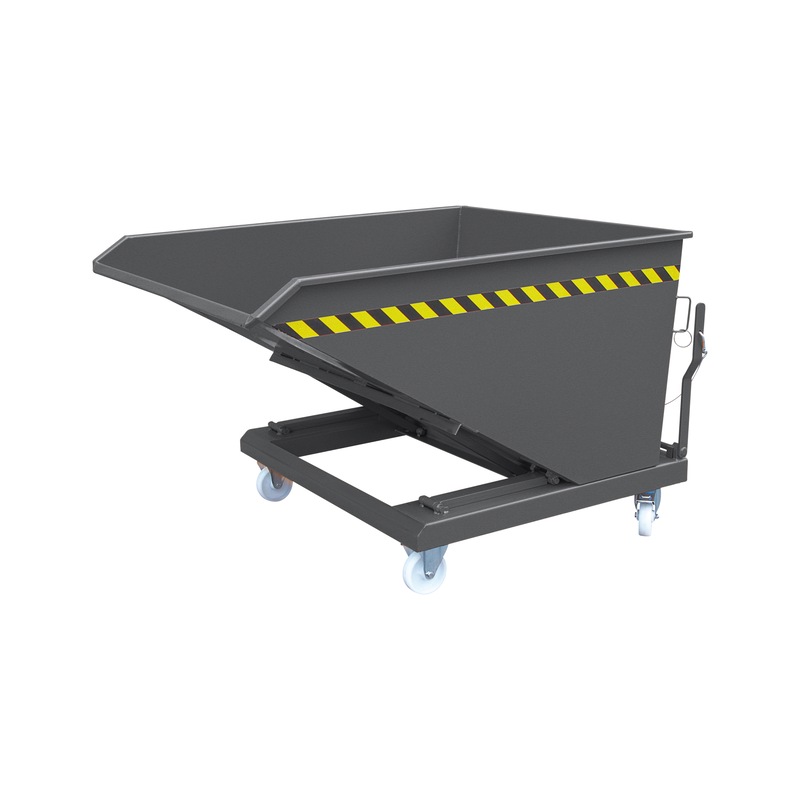EICHINGER low tipping container 1,000 kg 1,000 l anthracite grey