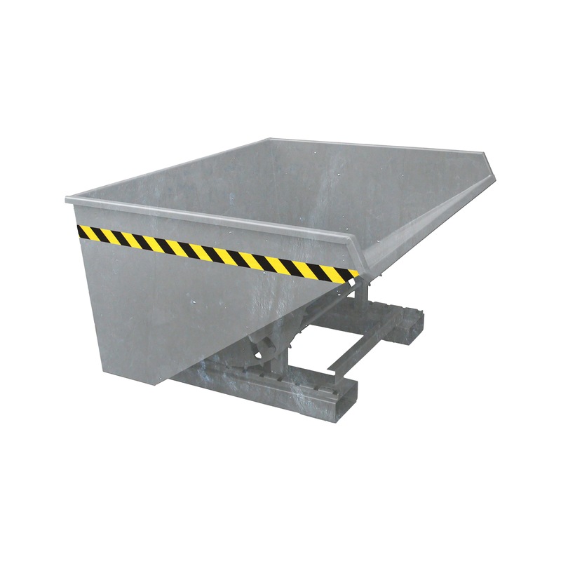 EICHINGER tipping container with roll-off skids 1,500 kg 1,750 l hot ...