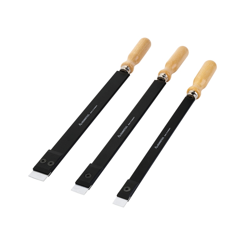 ORION Flachschaber Klinge 300 mm mit auswechselbarer Hartmetall-Platte 25x25 mm