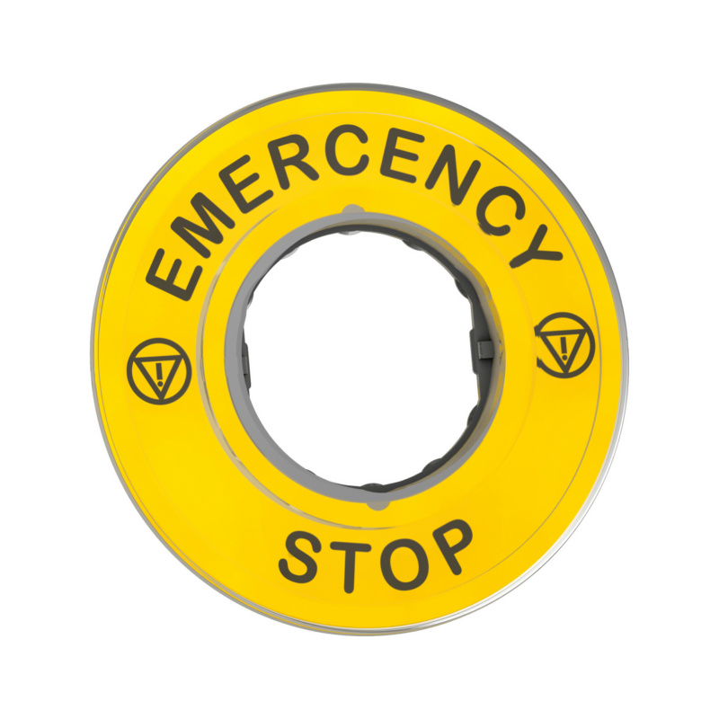 Button/indicator plate EMERGENCY STOP Harmony from WürthElektroShop