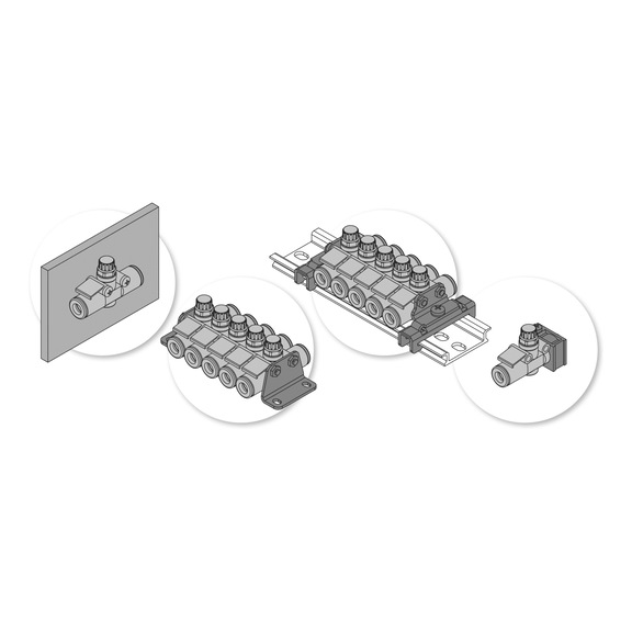 Buy Bracket for one-way restrictor valve online