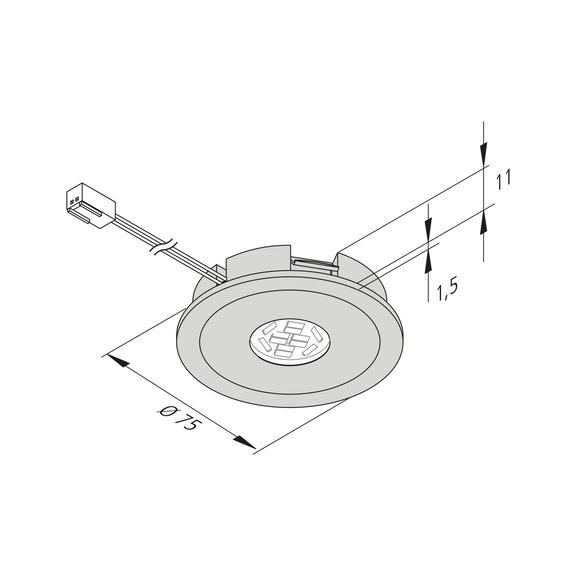 Koop Inbouwledlamp EBL-24-4