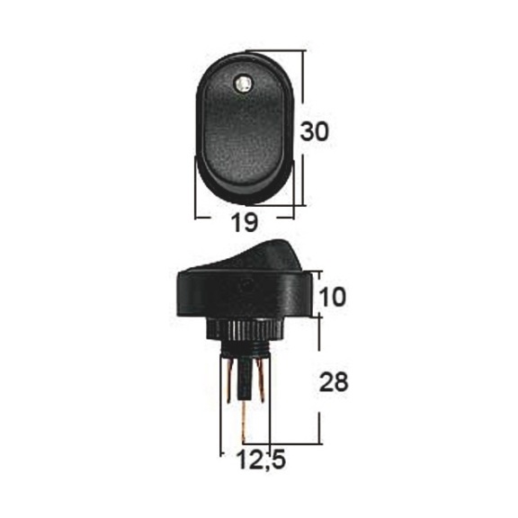 Rocker switch, oval from eShop