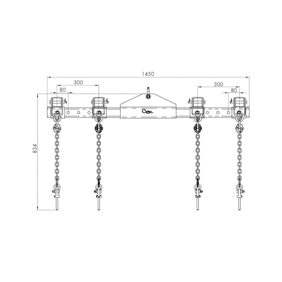 Buy Lifting frame for HV batteries with chains online | WÜRTH