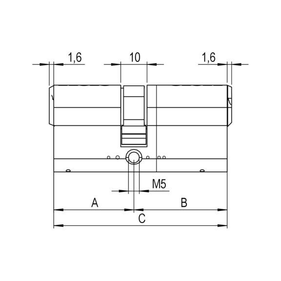 Buy Double cylinder Akura 44 locking system KA online | WÜRTH