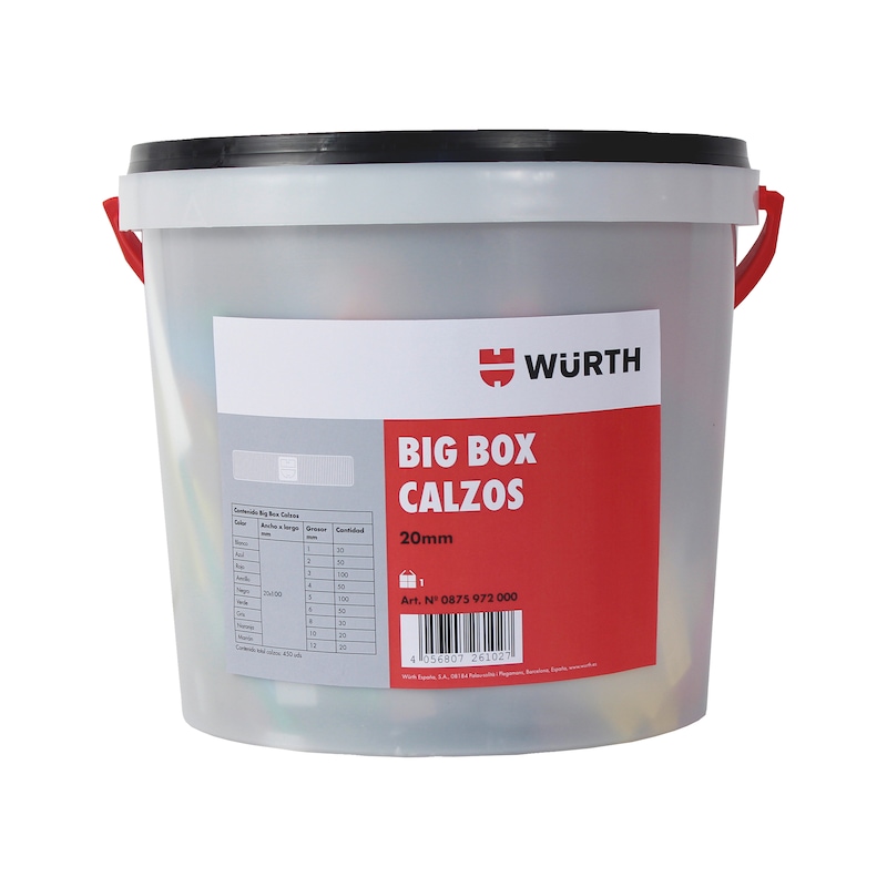 Comprar Conjunto de calzos partibles BIG BOX 450 piezas