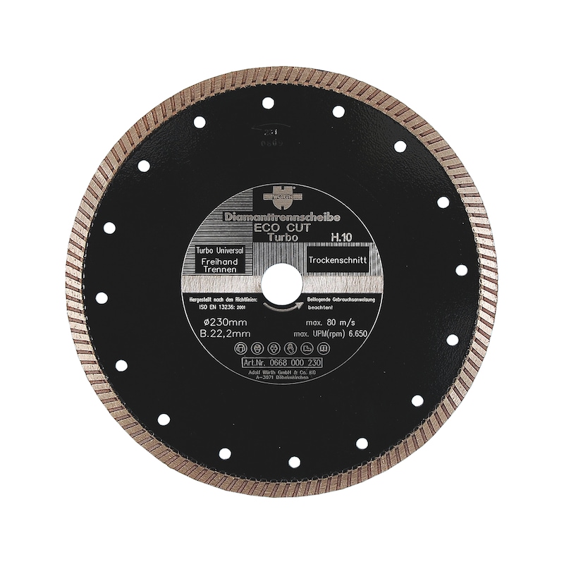Buy Diamond cutting disc Eco Cut continuous Turbo online
