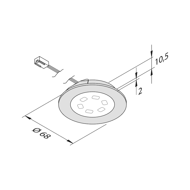 Acheter Kit lampe LED intégrée EBL-24-1