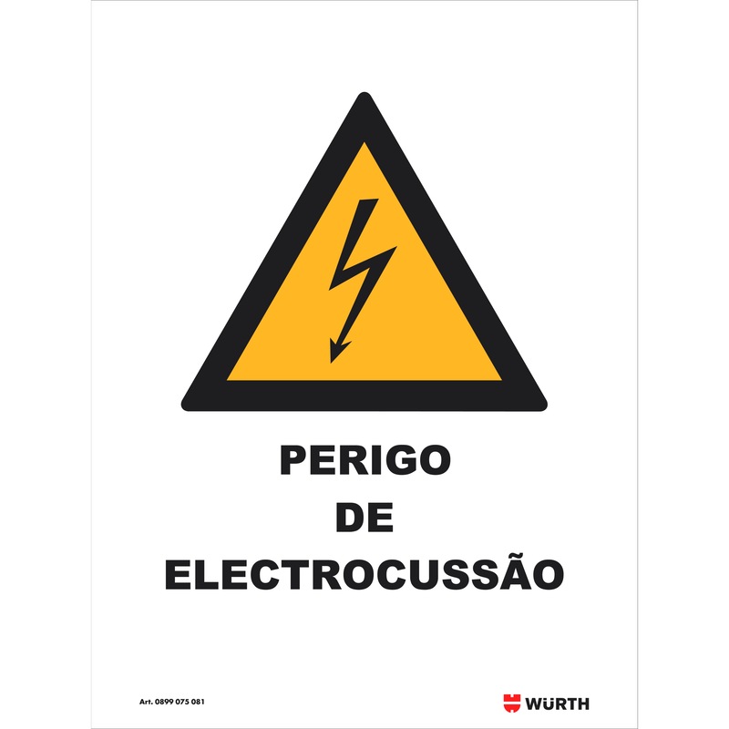 Warning sign danger of electrocution från eShopen