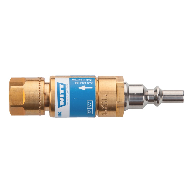 Check valve for oxygen with quick coupling from eShop