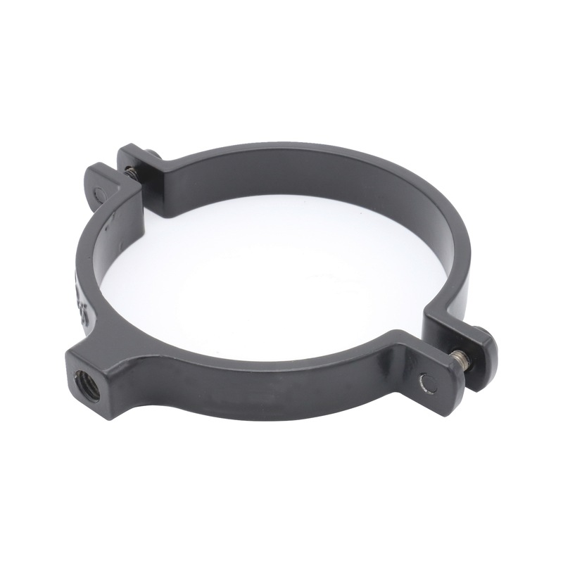 Buy Fall-pipe clamp assembled aluminium painted online