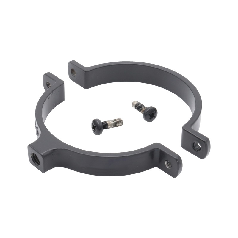 Buy Fall-pipe clamp assembled aluminium painted online