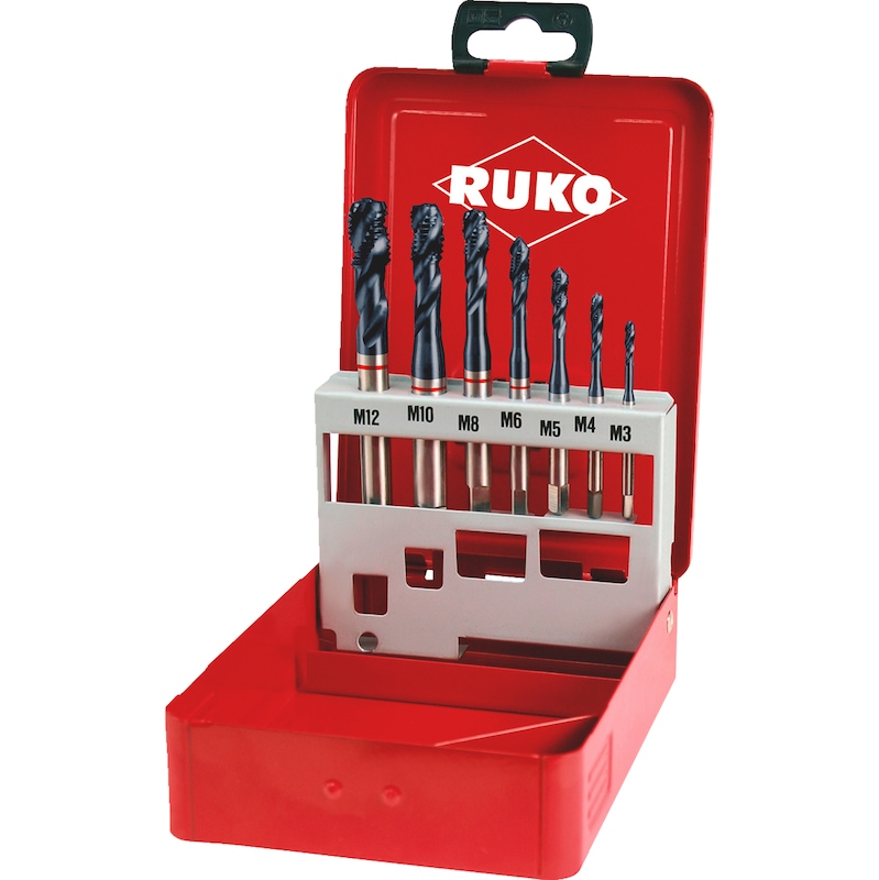 Buy Screw tap cass. HSCo TiAlN blind hole 7 pcs Ruko online