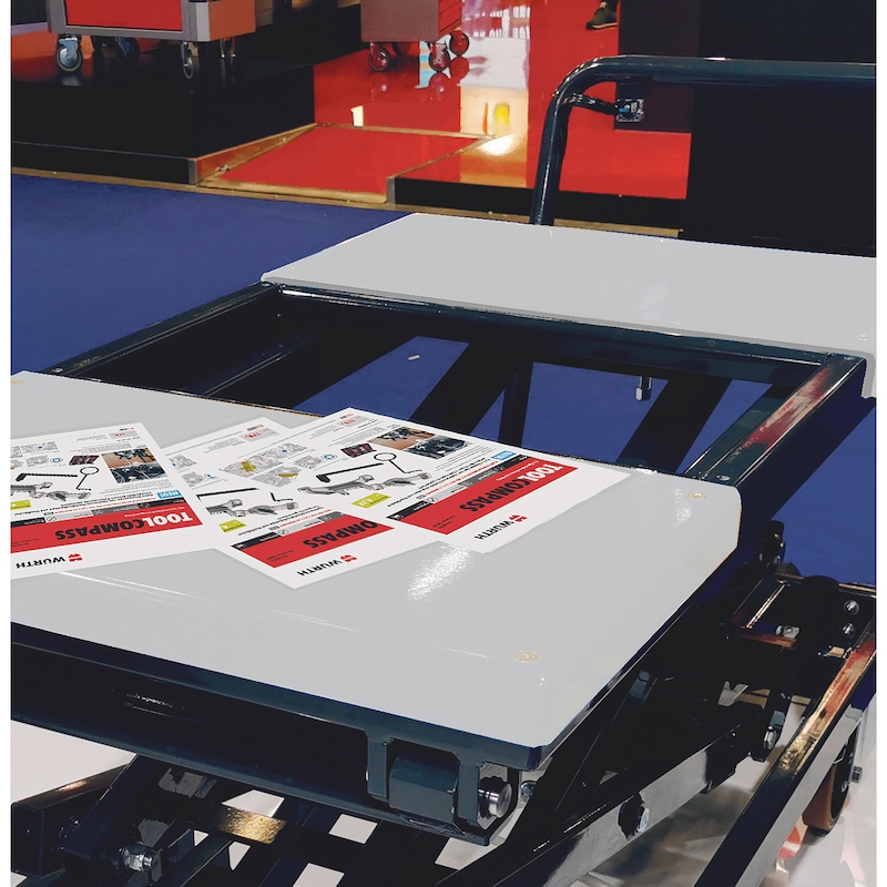 Buy Mobile battery lifting table trolley 1,000 KG online