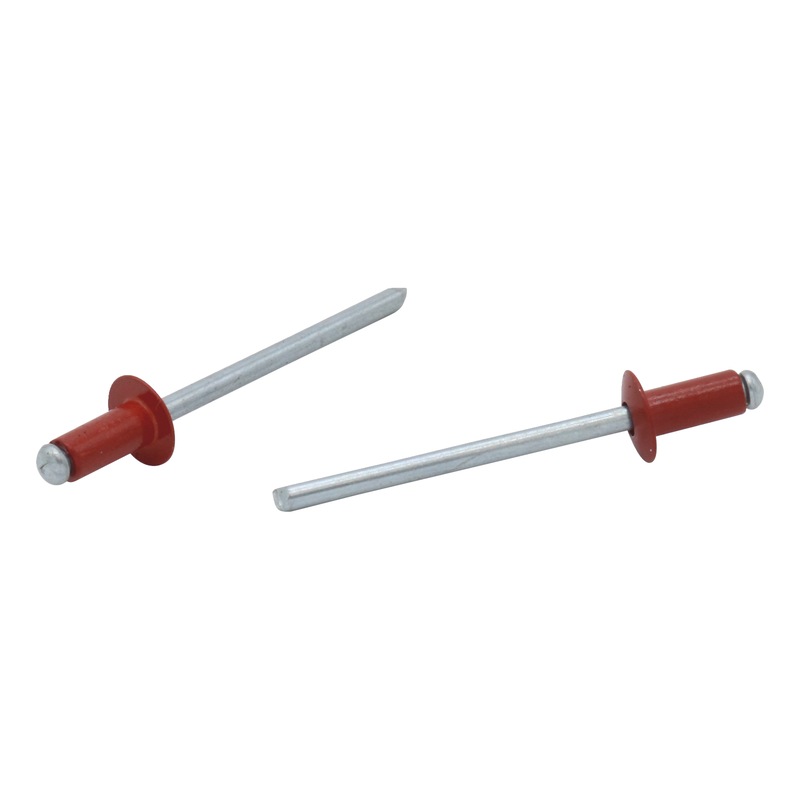 Buy Blind rivet dome head alu painted/steel zn plated online