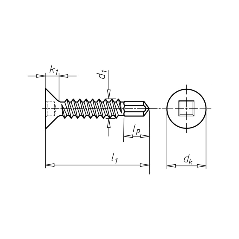 Buy Sst 410 zn plated black undercut square online