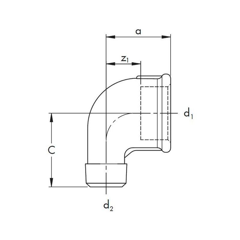 Buy EN10242 A4 reduced plain malleable cast iron online