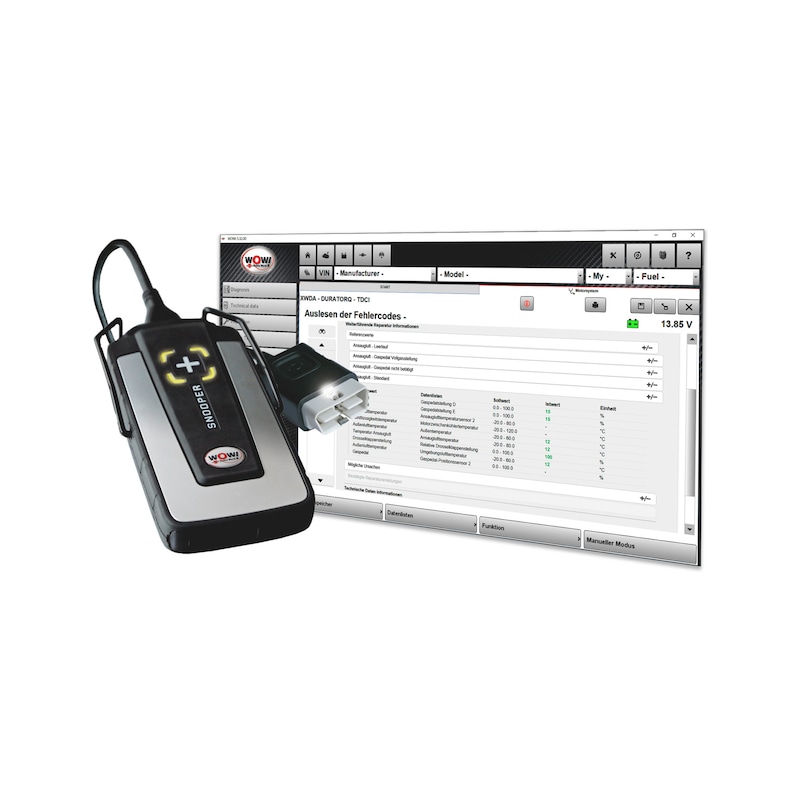 Diagnosesoftware, voertuig speciaal