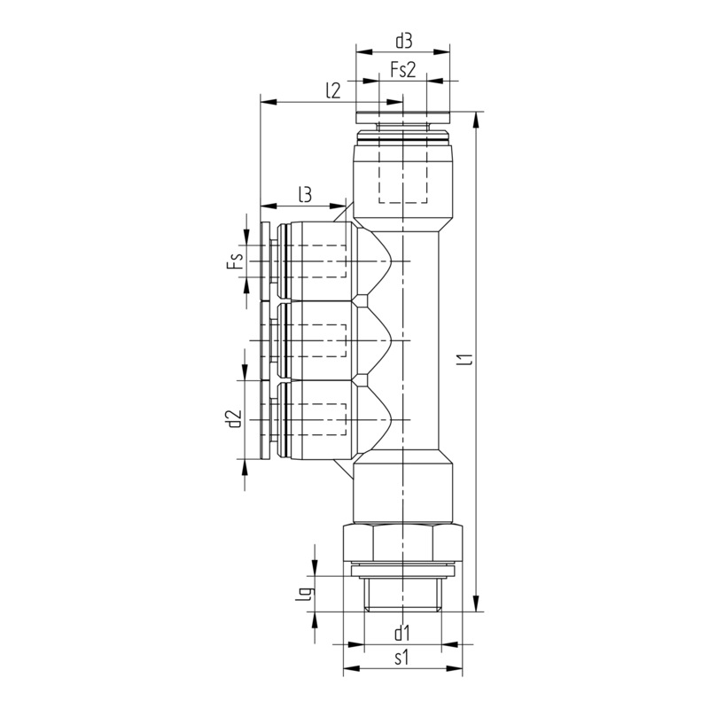 T-Verteiler 4-Fach mit L-Form G-Gewinde online kaufen