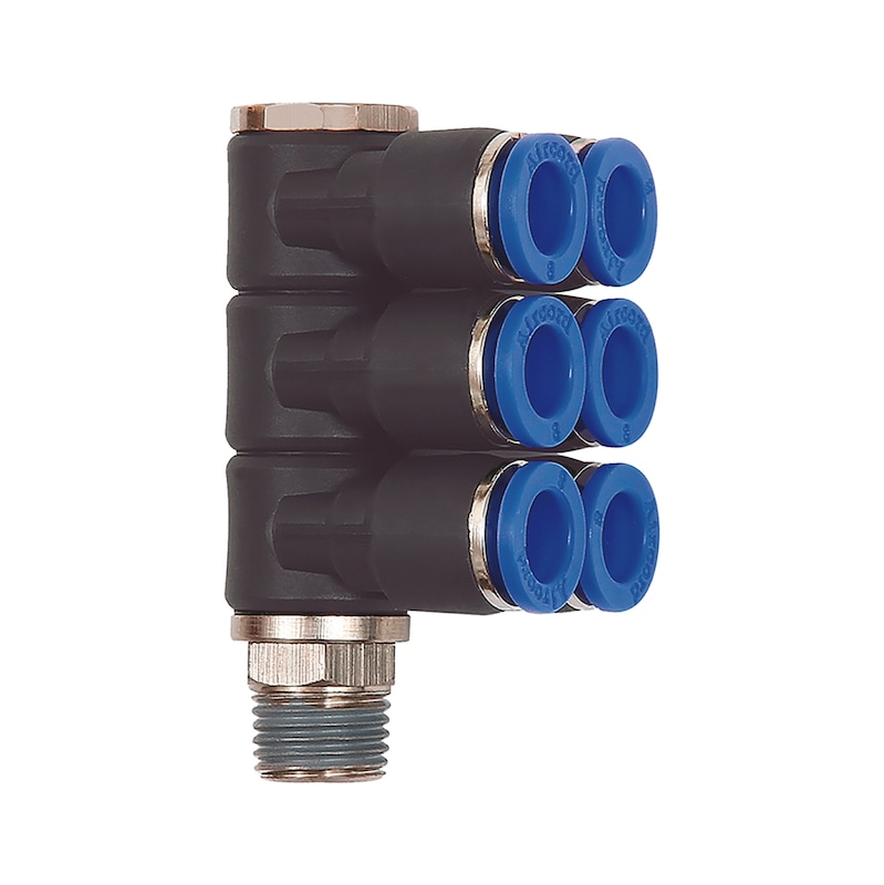 L-Verteiler 6-Fach mit 6KT R-Gewinde online kaufen