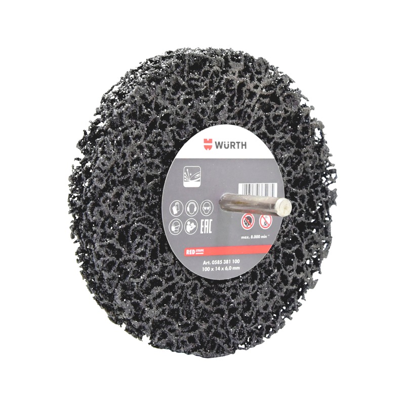 Buy Nylon fleece sanding disc with mandrel REDSTRIPE online