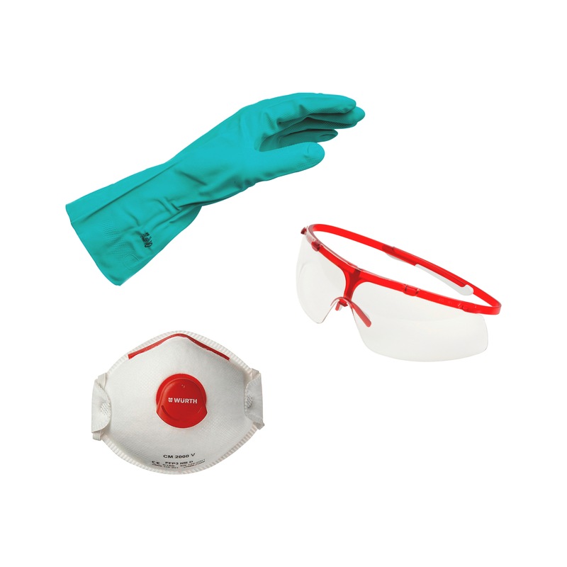 Lot équipement de protect individ sanitaire 12 pcs pour Professionnels ...