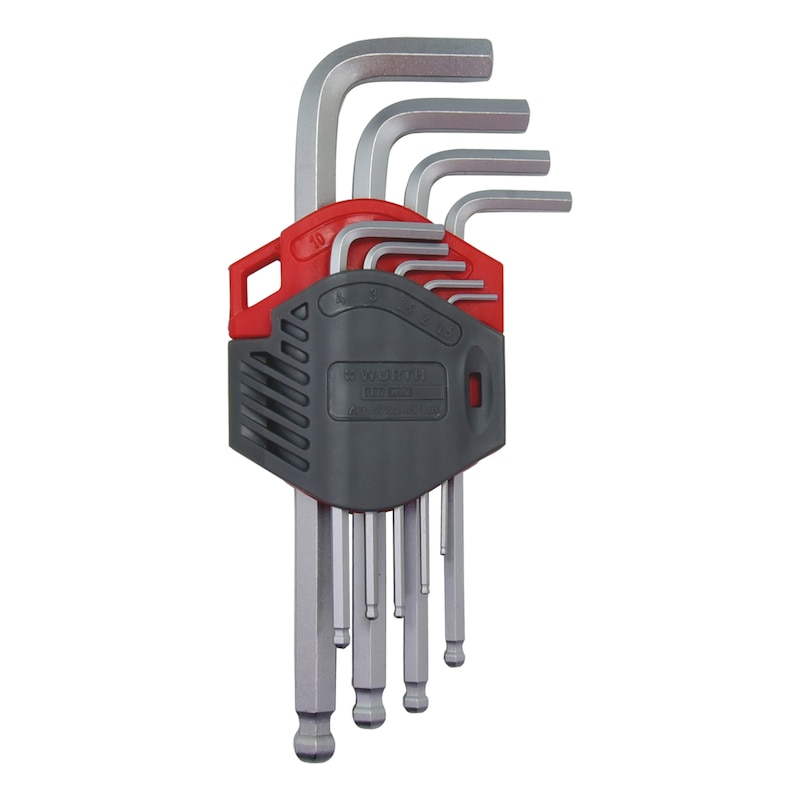 Buy Allen key assortment ball head long 9pcs REDSTRIPE online | WÜRTH
