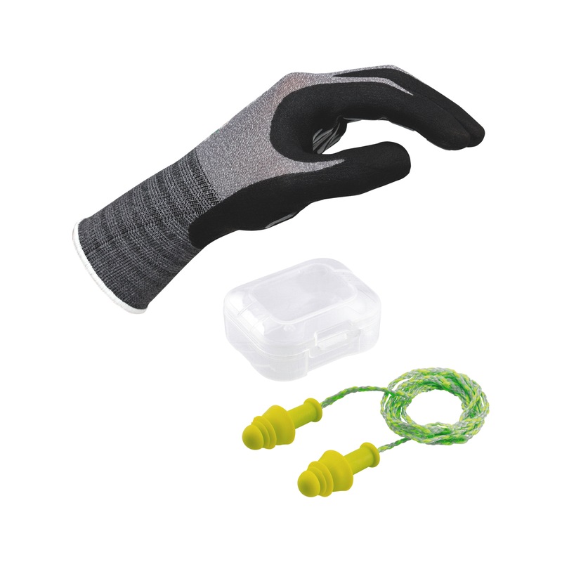 Lot gant protection avec protection auditive 16pcs pour Professionnels ...