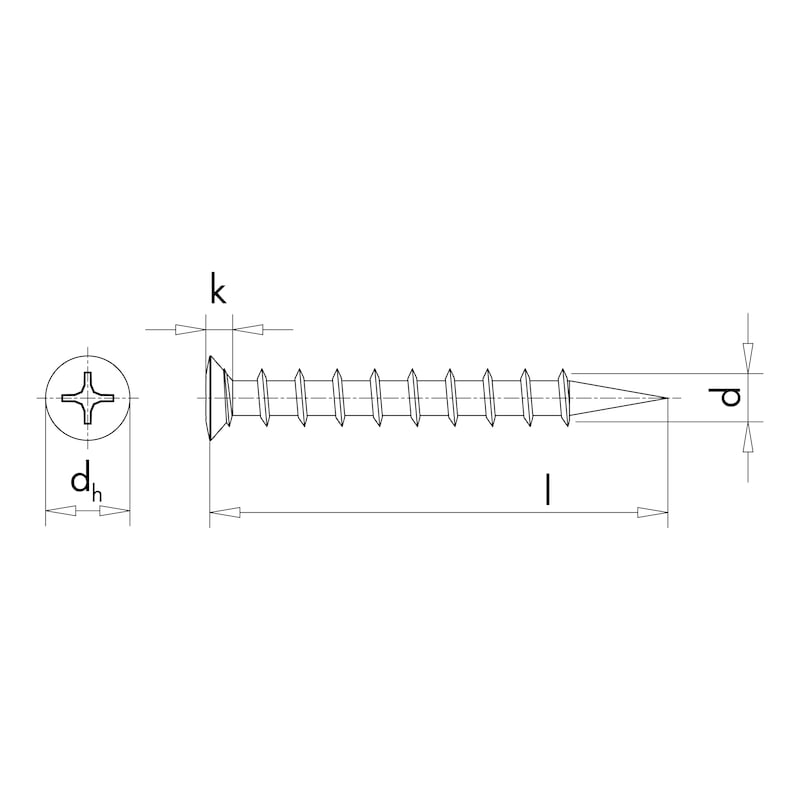 Viti FBS acciaio zincato TGS H burattato Deltacoll - Würth Italia