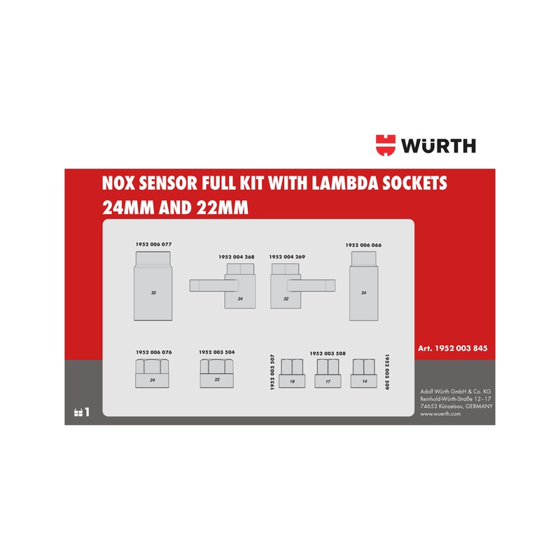 Buy NOX and particulate sensor socket wrench set 9 pcs online