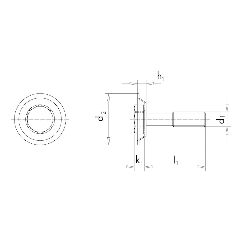 Buy DIN 933 similar stainless steel A2 plain w. washer online